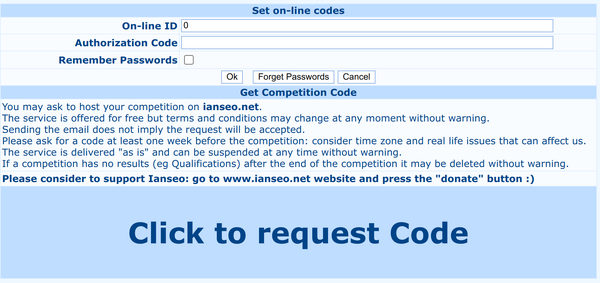 Competition/Send to ianseo.net - Ianseo